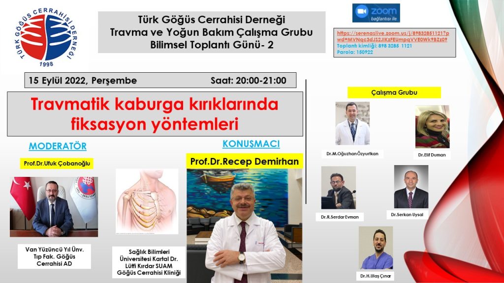 Türk Göğüs Cerrahisi Derneği Travma ve Yoğun Bakım Çalışma Grubu ...
